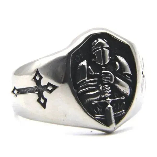 SIEGELRING HERREN EDELSTAHL | SOLIDE KRIEGER KREUZ - Jetzt bestellen ...